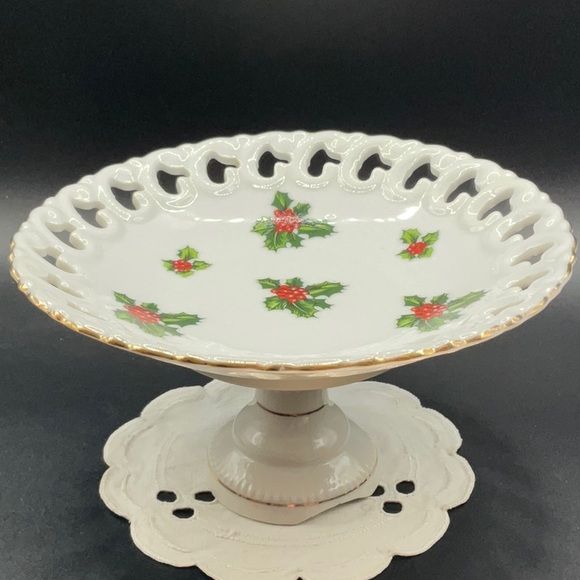 Lefton | Holiday | Vintage Lefton Holly Compote | Poshmark